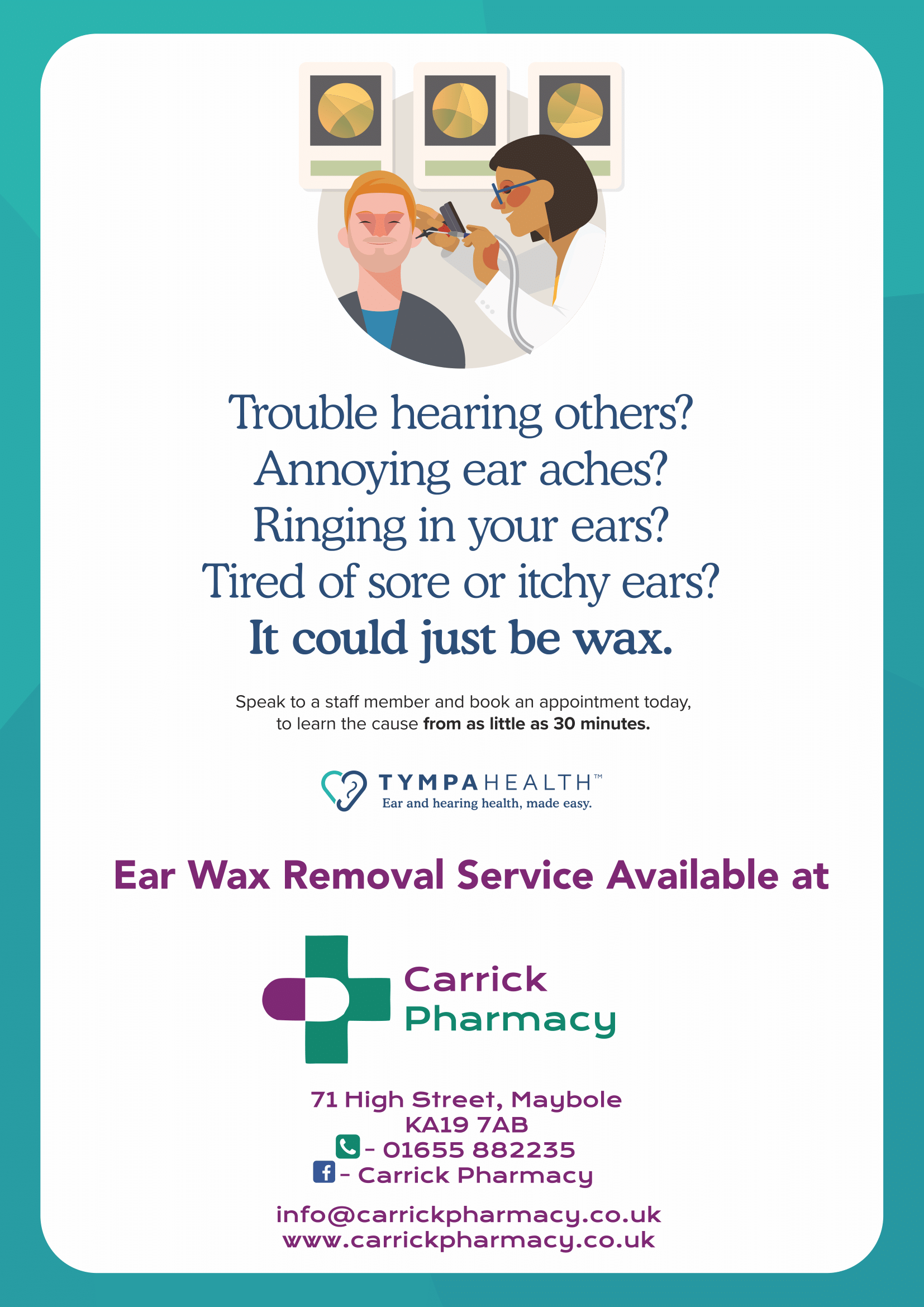 Earwax Removal in Maybole - Carrick Pharmacy